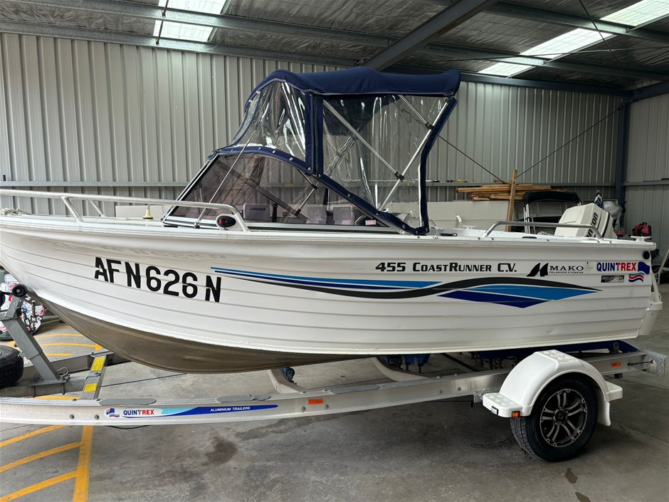 2005 Quintrex 455 Coast Runner CV Auction (0001-10082387) | Grays Australia