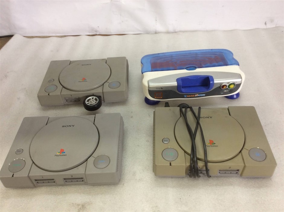 Sony Mix Model Console + Vtech V. Smile Motion Console (Lot of 4 ...