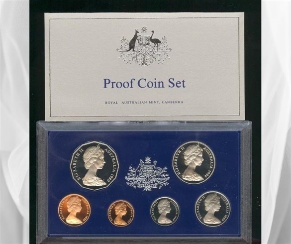 1983 Australia Six Coin Queen Elizabeth Proof Set Auction (0021-2567740) | Grays Australia