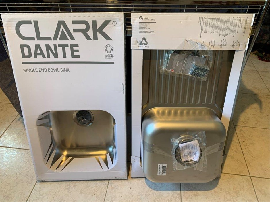 New in Packaging Stainless Steel Clark Dante Single Bowl 1.75 Sink ...