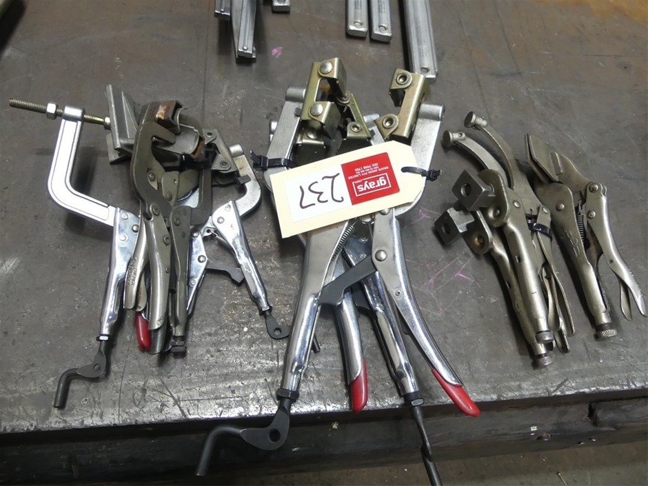 Vice Grip Locking Clamps, Various Types Auction (0237-5059665) | Grays ...