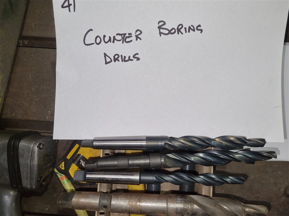 Qty of Milling Counter Boring Drill Bits x 4 Auction (0041-8020346 ...