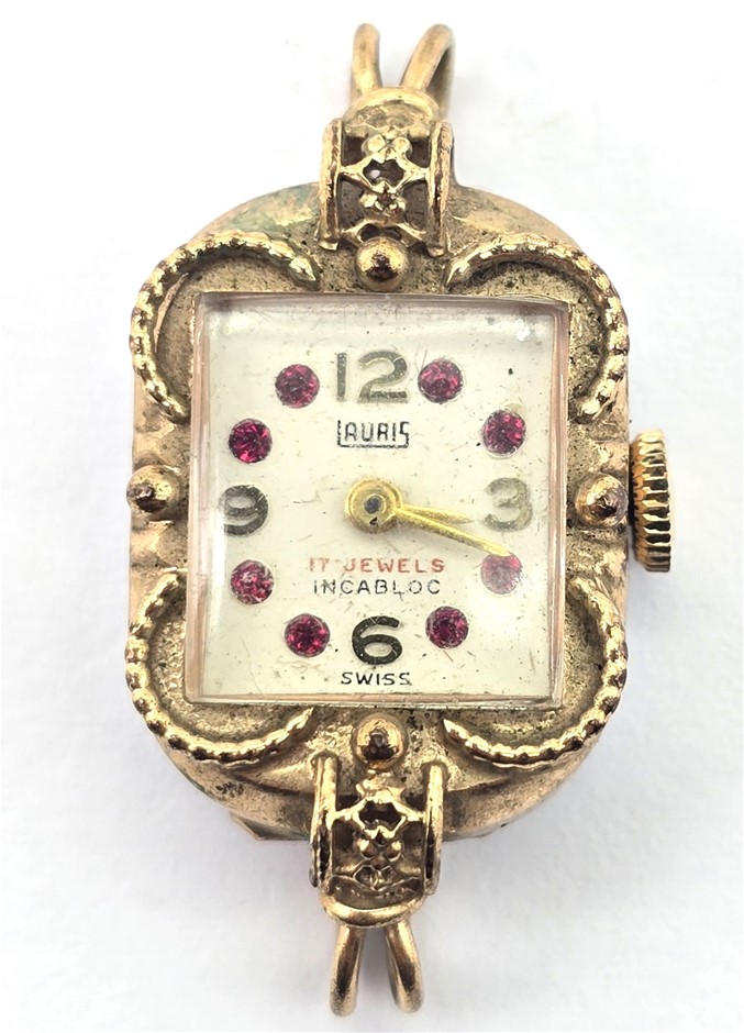VINTAGE 1960S LAURIS ROLLED GOLD ORNATE COCKTAIL WATCH Auction (0001 ...