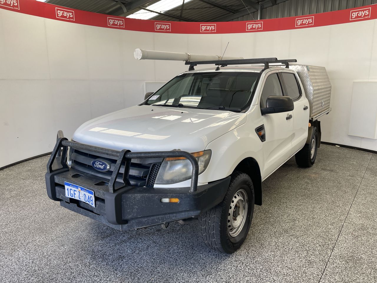 2012 Ford Ranger XL 4X4 PX Turbo Diesel Manual Crew Cab Chassis Auction ...