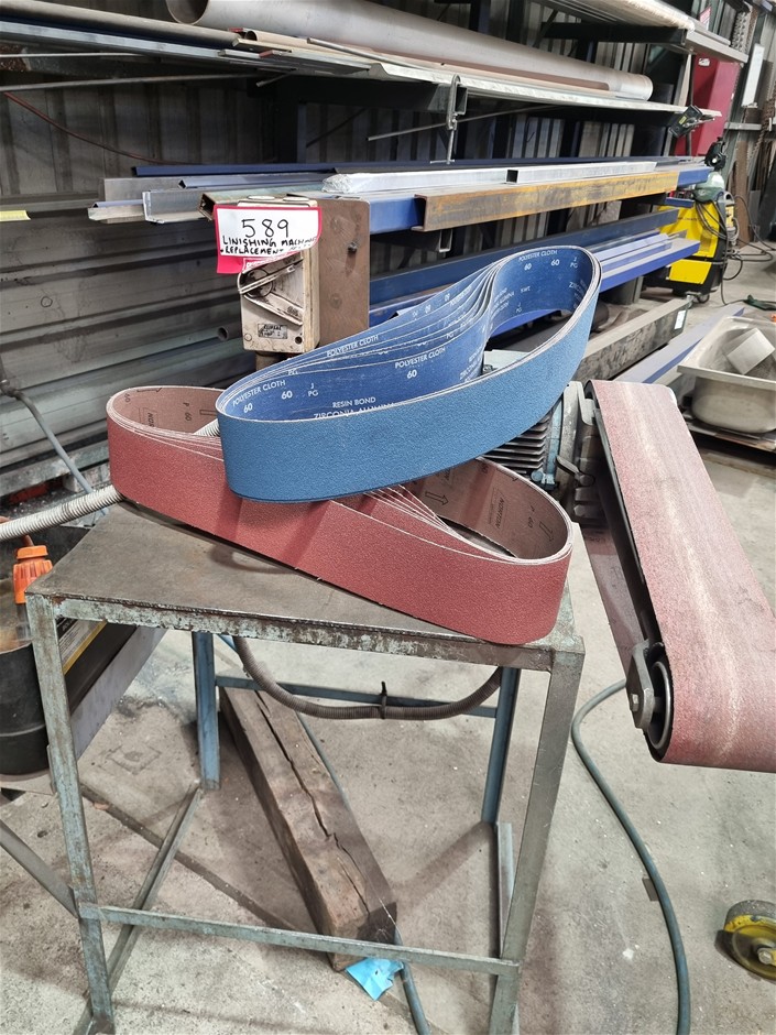 Custom Linishing Machine And Spare Belts Auction (0589-8020399) | Grays ...