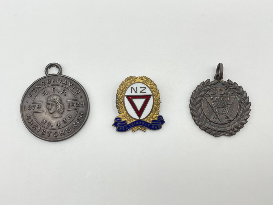 3 x Commemorative medals incl. Y.M.C.A., Red Triangle Day, etc. C:1916 ...