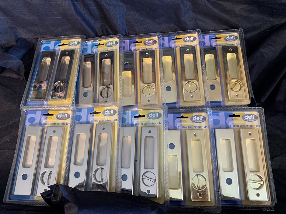 New in Packaging Delf Sliding Door Privacy Sets - Quantity 10 Auction ...