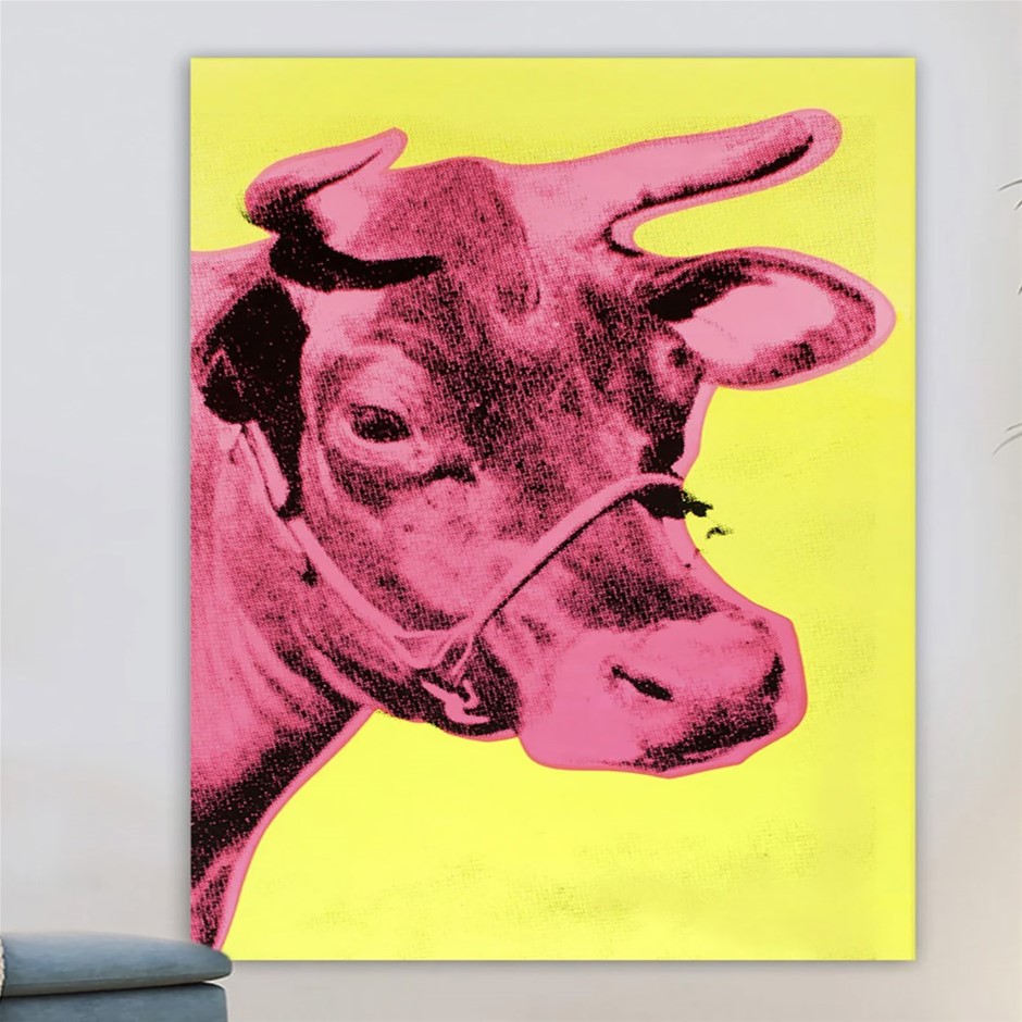 Andy Warhol (After) 1966 "COW" Yellow & Pink Poster Print Auction (0021-2569216) | Grays Australia