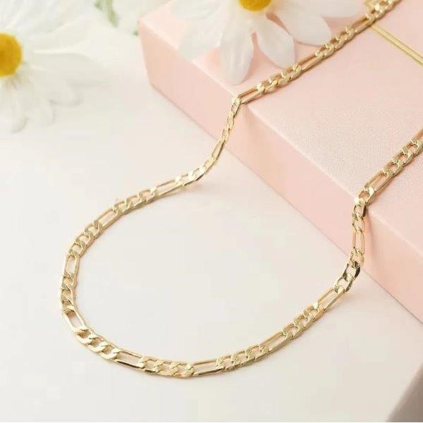 18k Yellow Gold Filled Chain-5mm-65cm(750/Italy Stamped) Auction (0001 ...