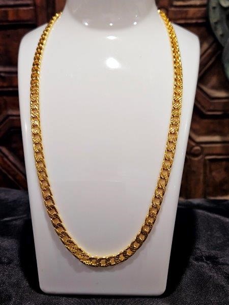 18k Italy Stamped Yellow Gold Filled Chain (18k/Italy)-50cm Auction ...