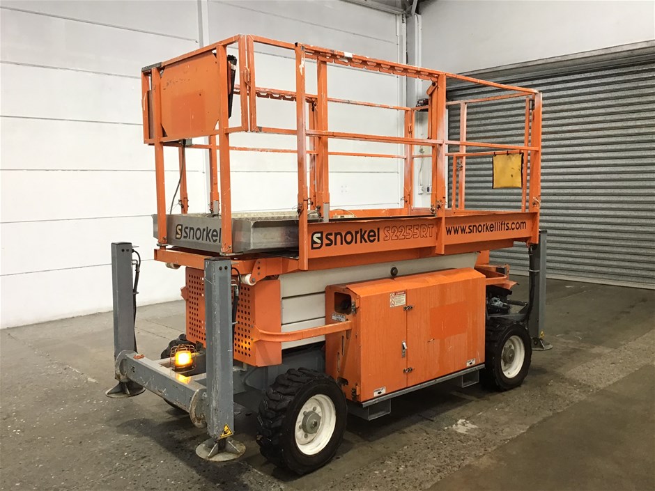 2015 Snorkel S2255RT - 6.7M - Narrow Scissor Lift Auction (0021-5060101) | Grays Australia