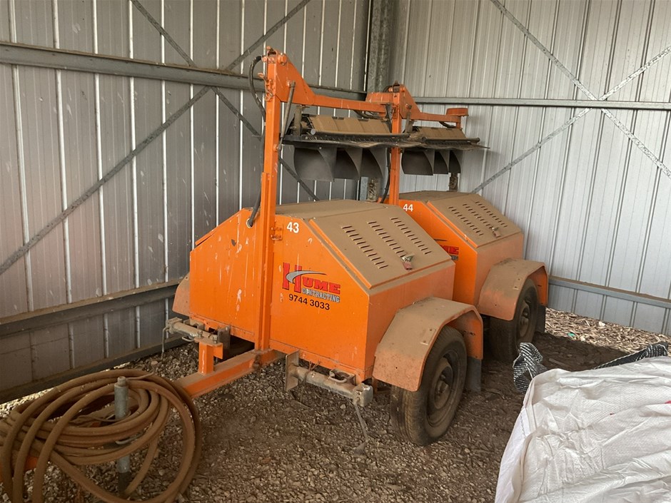 2001 AH PLANT Tandem Traffic Control Unit Trailer Auction (0036-3033865 ...