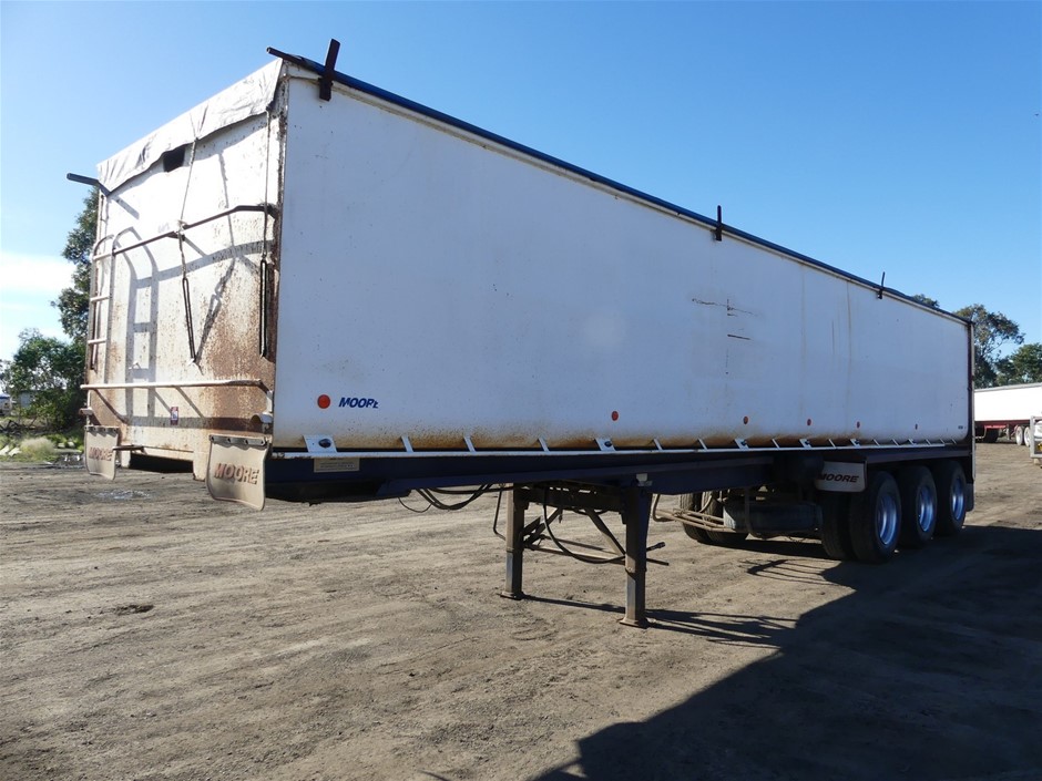 1999 Moore Trailers Triaxle Semi Tipper Trailer Auction (0033-5060150) | Grays Australia