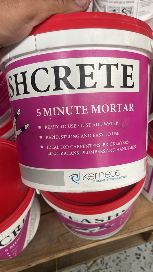 8Kg Bucket Flash Crete Ready To Mix Mortar Auction (0085-2570038 ...