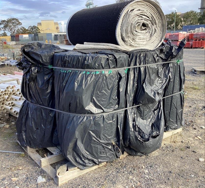 Rolls of Retaining Wall Drainage Matts x 7 Auction (0032-3033992 ...