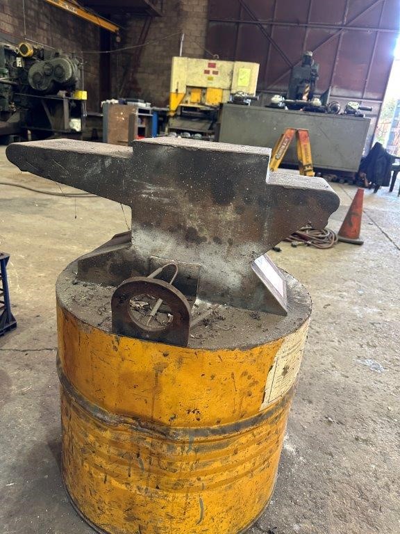 Anvil on concrete pedestal Auction (0010-5060230) | Grays Australia