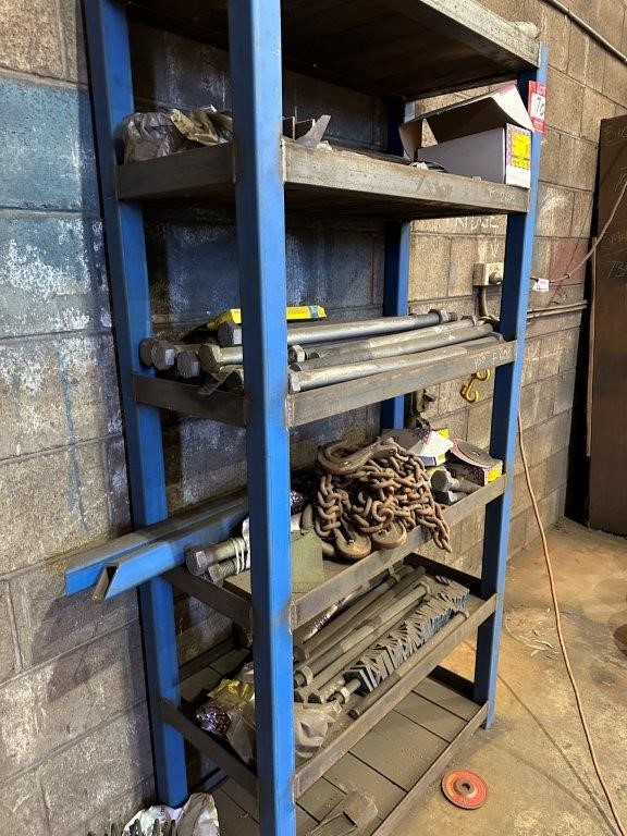 Fabricated steel shelf unit with contents Auction (0070-5060230 ...