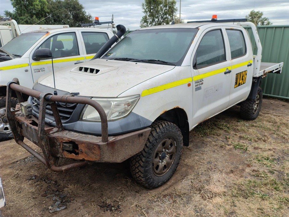 2012 Toyota Hilux Work Mate 4 x 4 T/D Dual Cab Ute Auction (0026 ...