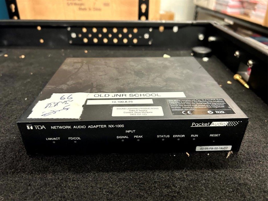 TOA NX-100S Network Audio Adapter Auction (0066-5060410) | Grays Australia