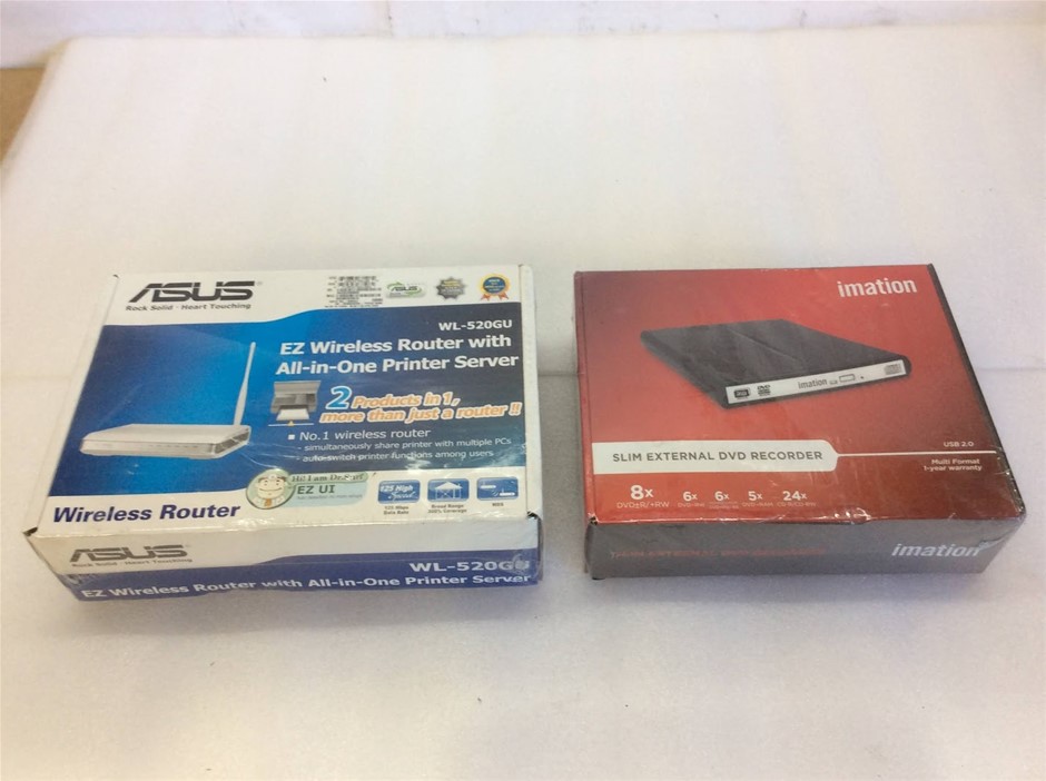 ASUS WL-520GU EZ Wireless Router + DVD Recorder New Auction (0023 ...