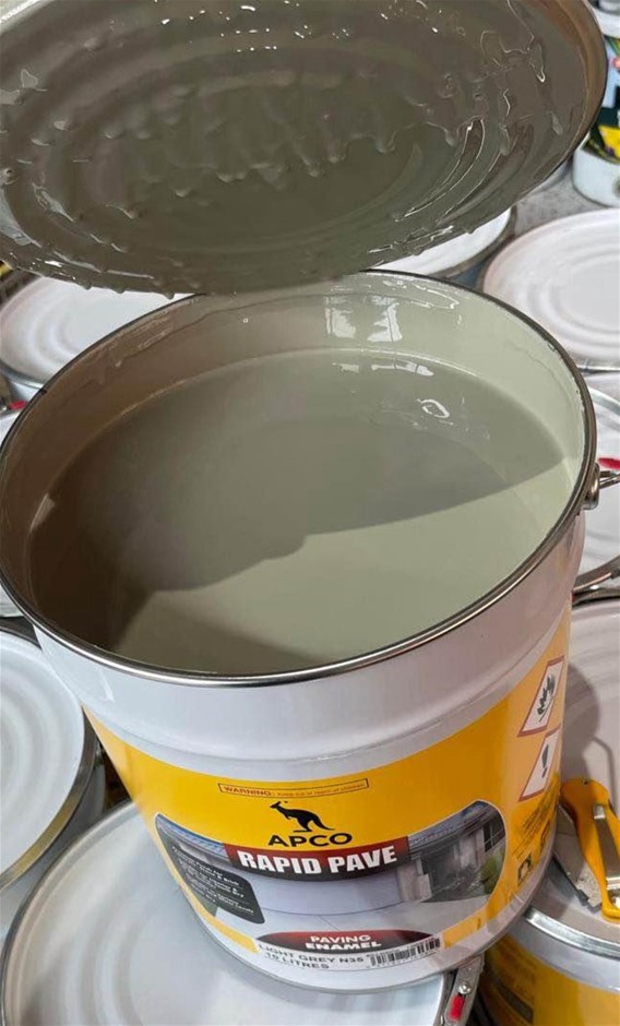 APCO Rapid pave Paving Enamel, Concrete Paint - 10 Liters (Light Grey ...