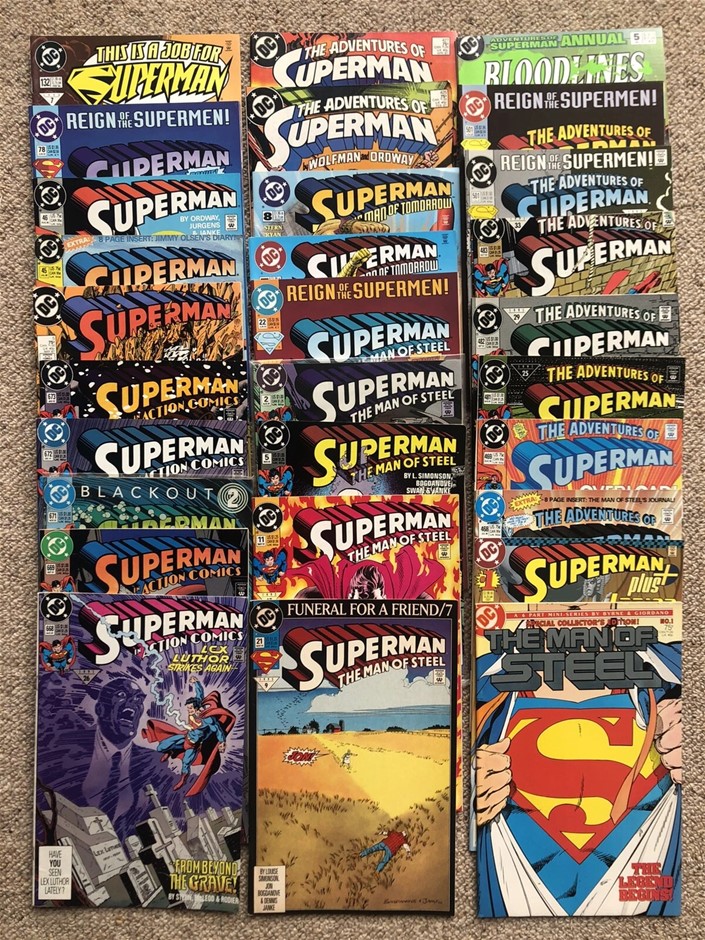29 Original Vintage Superman DC Comics Collection Auction (0008-2571020 ...