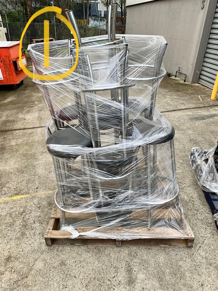 Qty 14 Stainless Steel Bar Stools Seat 335mm Diameter 790 Height Auction (0001-5060946) | Grays ...