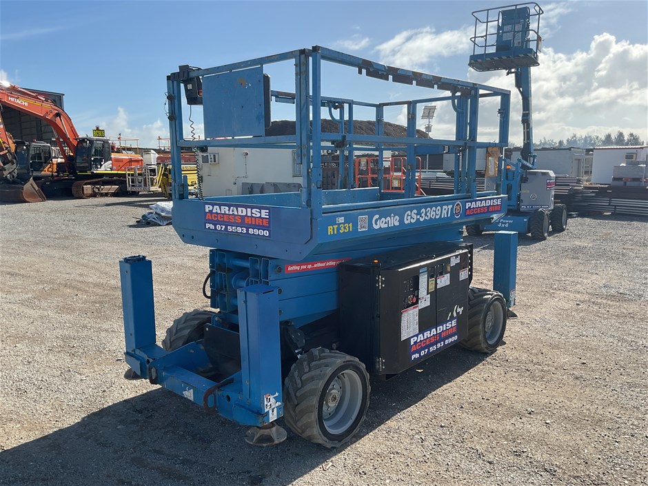 2017 Genie GS-3369RT Scissor Lift Auction (0470-7058616) | Grays Australia