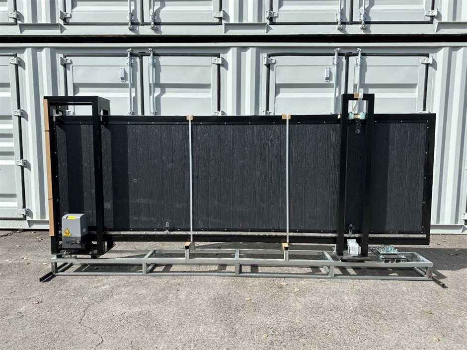 Unused 4M Electric Sliding Gates Panel Style Auction (0719-7058616 ...
