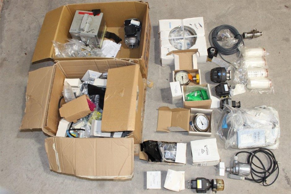 2 x Boxes of Various Electrical & Mechanical Spares Auction (0068 ...