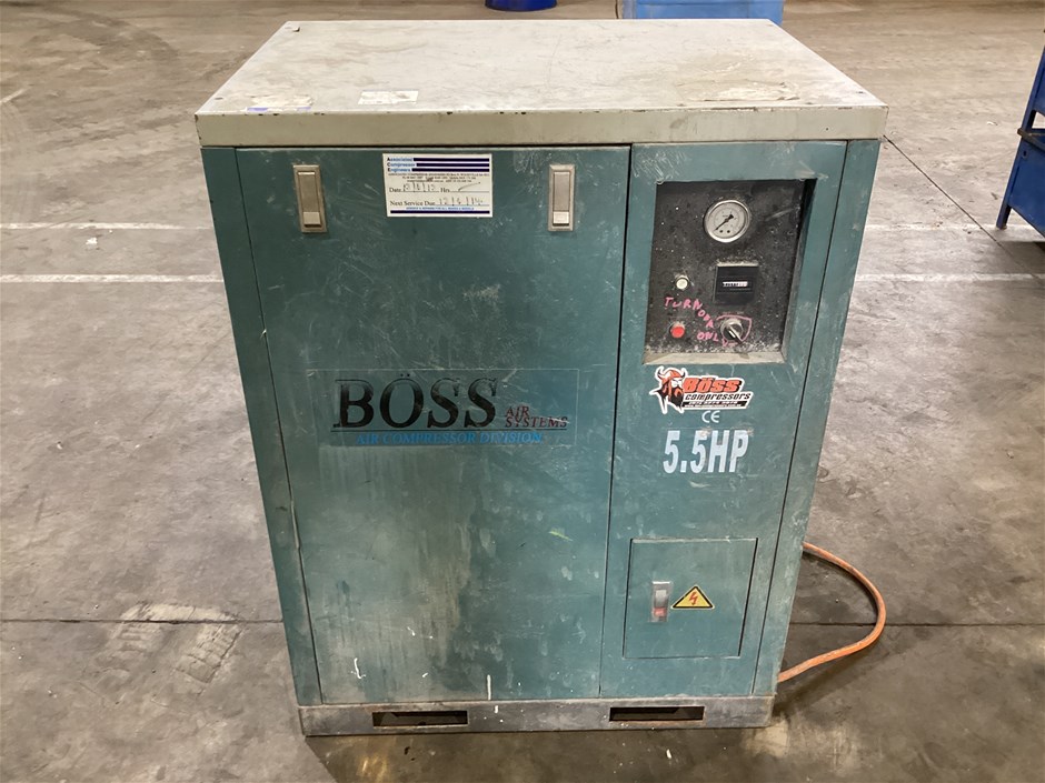 Boss Air Systems QV-0.48 Compressor And Fridgematic Air dryer Auction ...