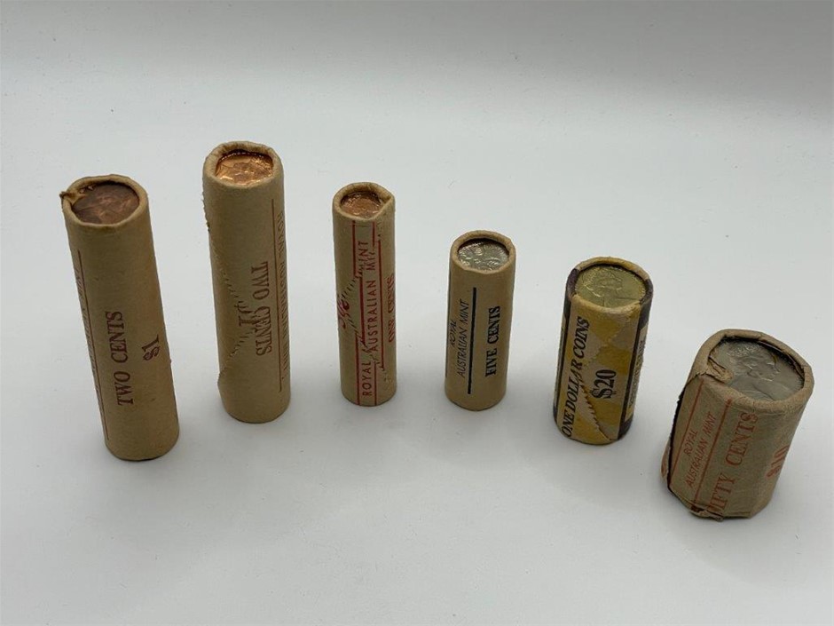 6 x asstd Royal Australian Mint Rolls Auction (0718-5060793) | Grays ...
