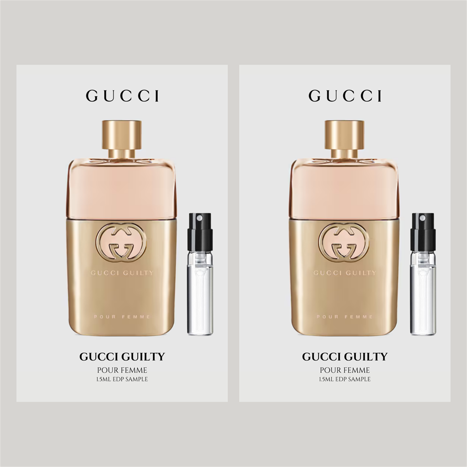 Gucci Guilty Pour Femme EDP 1.5ml Sample Fragrance Perfume Spray (2pc ...