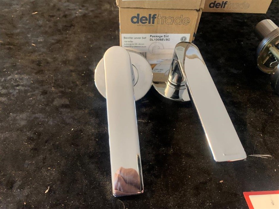 New in Boxes Delf Trade Passage and Privacy Lever Sets - Quantity 12 ...