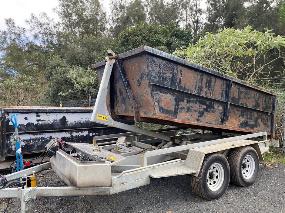 2021 Diverse Engineering O/ENG Tandem Skip Bin Trailer Auction (0100 ...