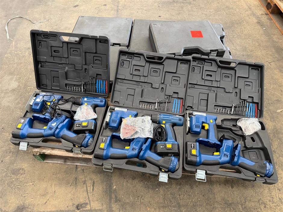 18V Power Tool Set of 4 x 8 Units Auction (0160-2572469) | Grays Australia