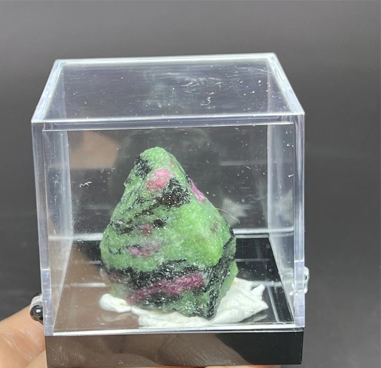 10ct+ AA Burma Ruby Rough Loose Gemstone Rich Red Precious Glass Vial ...