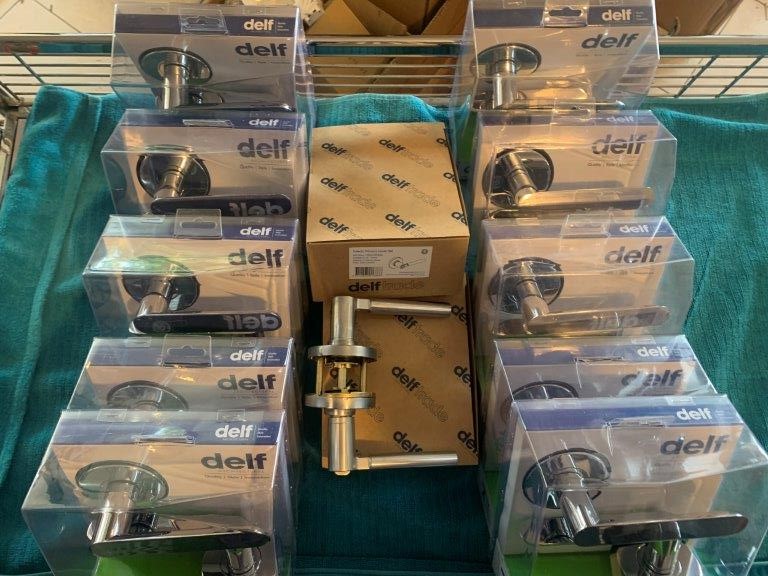 New in Boxes Delf Trade Passage and Privacy Lever Set - Quantity 12 ...