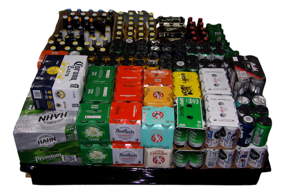 NSW P/Up Plt of Assorted Beer - Approx. 350x 330mL-500mL Cans & Bottles ...