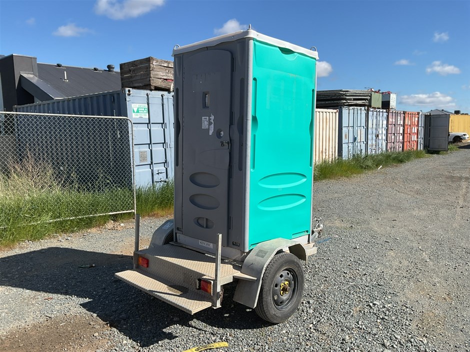 Portable Toilet on Galvanised trailer Auction (0007-3035911) | Grays ...
