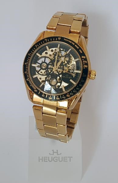 HEUGUET Special Edition 'Mark 1' Men's Automatic Openworked Watch ...