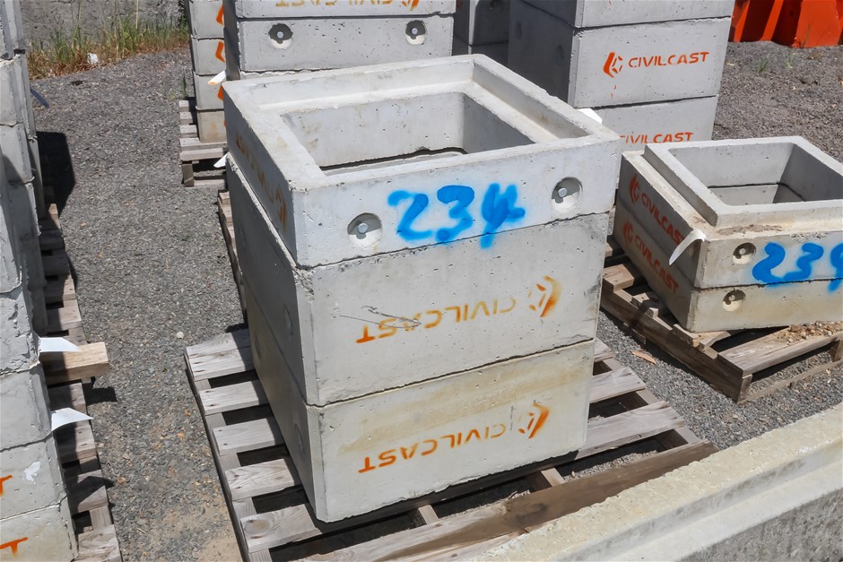 Precast Concrete Pit Raiser x3 Auction (0234-5061489) | Grays Australia