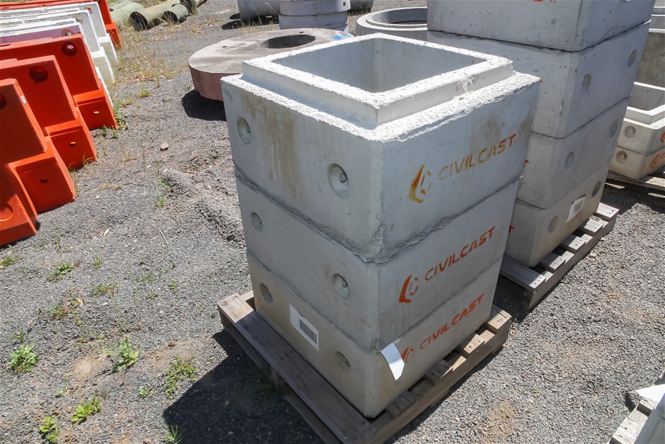 Precast Concrete Pit Raiser x3 Auction (0237-5061489) | Grays Australia