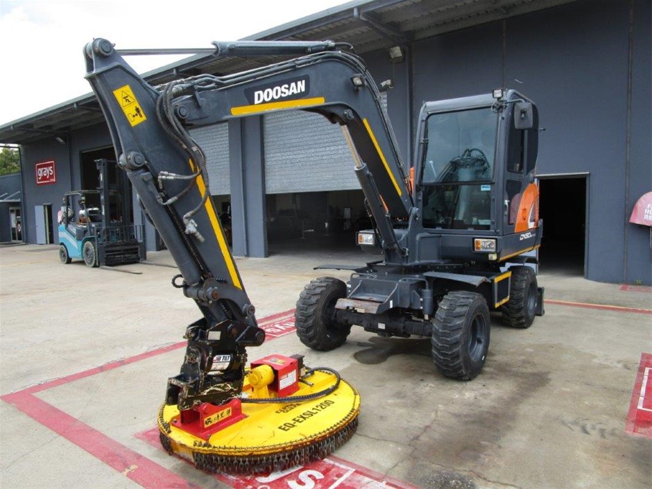 2020 Doosan DX60WN ECO Wheeled Excavator (339 hours) Auction (0095 ...