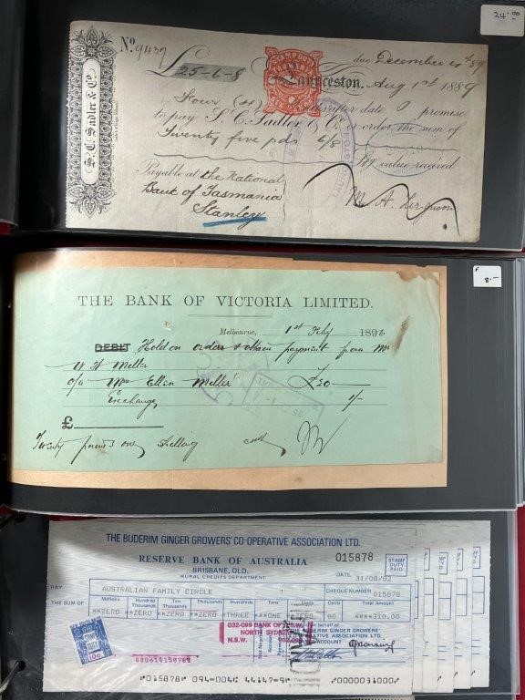 Approx. 273 x Asstd AU Bank cheques Auction (3198-5061633) | Grays ...