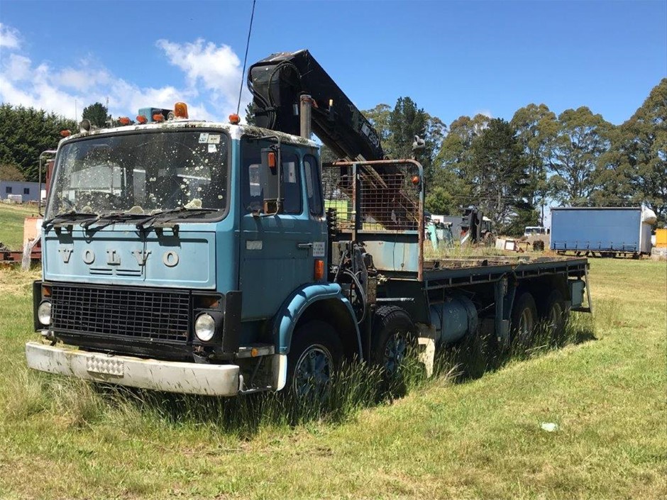 1983 Volvo F727 8 x 4 Crane Truck Auction (0069-3036140) | Grays Australia