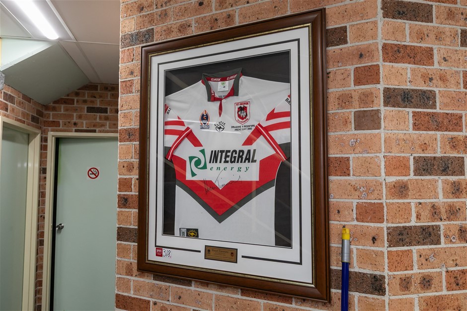 NRL Sign Jersey Wall Mount Frame Auction (0318-5061684) | Grays Australia