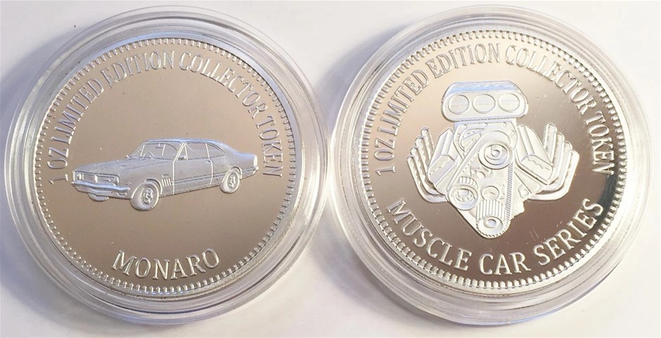 "HOLDEN MONARO" Muscle Car Series 1 0z HSE 999 Silver Coin/token LTD ...