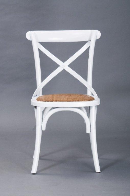 Belle Antique White Cross-Back Dining Chairs Auction (0003-3101365 ...
