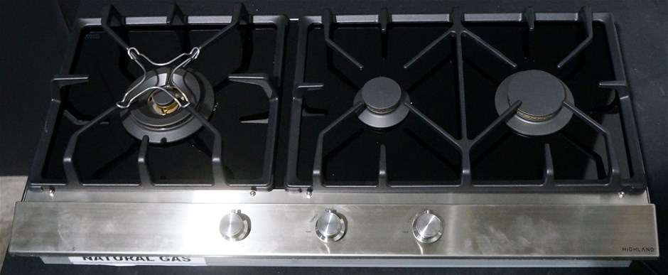 Highland 85cm Trinity Gas Cooktop (HT3CN) Auction (0015-2089894 ...
